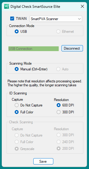 How do I connect my scanner to ParseLink?