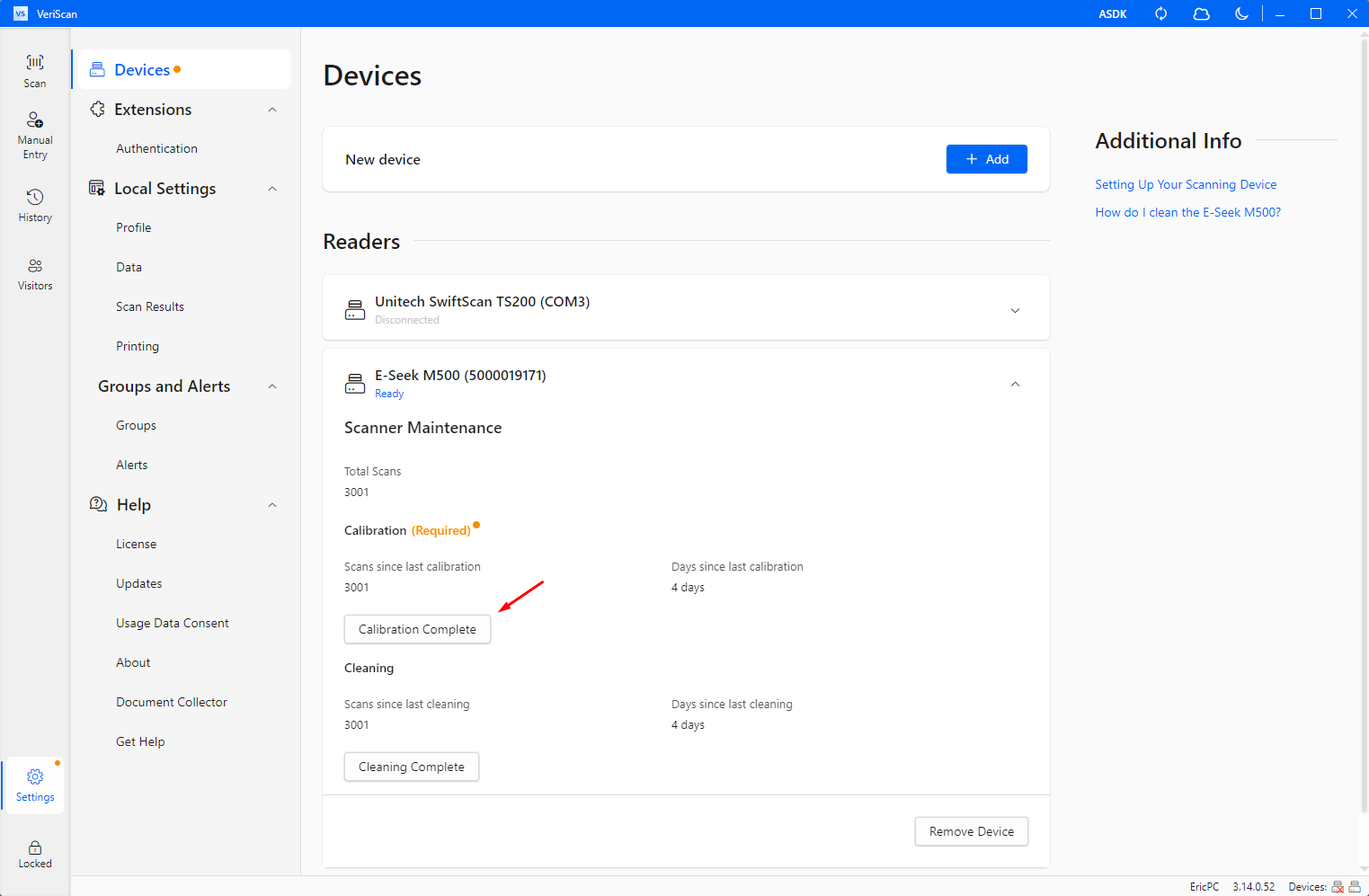 How do I know when M500 maintenance is needed?