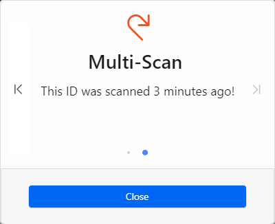 What kind of alerts are available in VeriScan and what do they mean?
