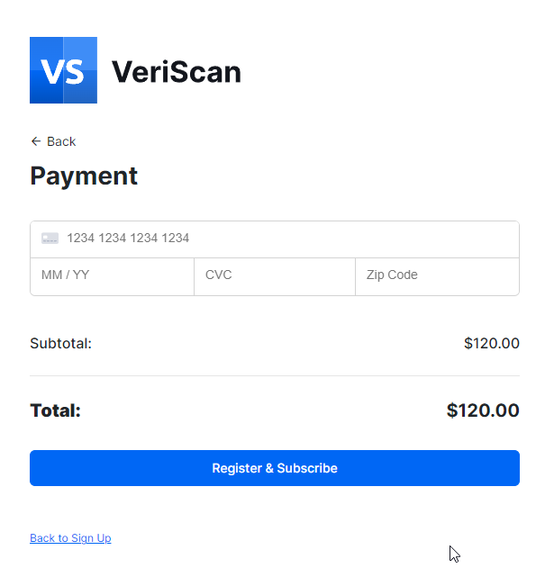 How do I subscribe to VeriScan?