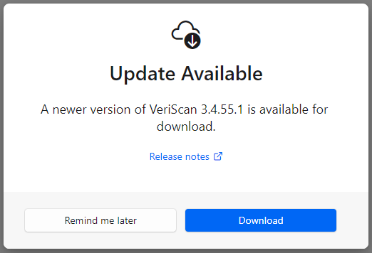 Installing and updating VeriScan with the cloud installer